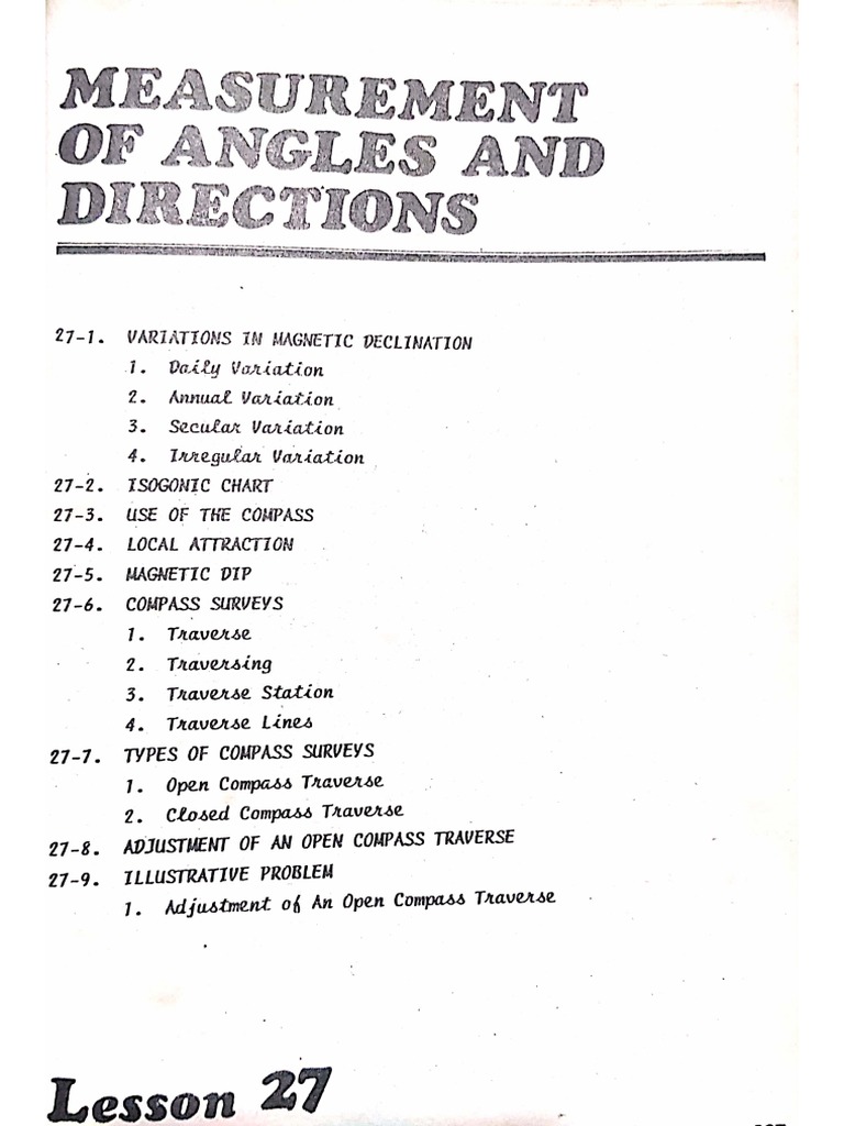 Measurement of Angles and Directions 12-06 | PDF