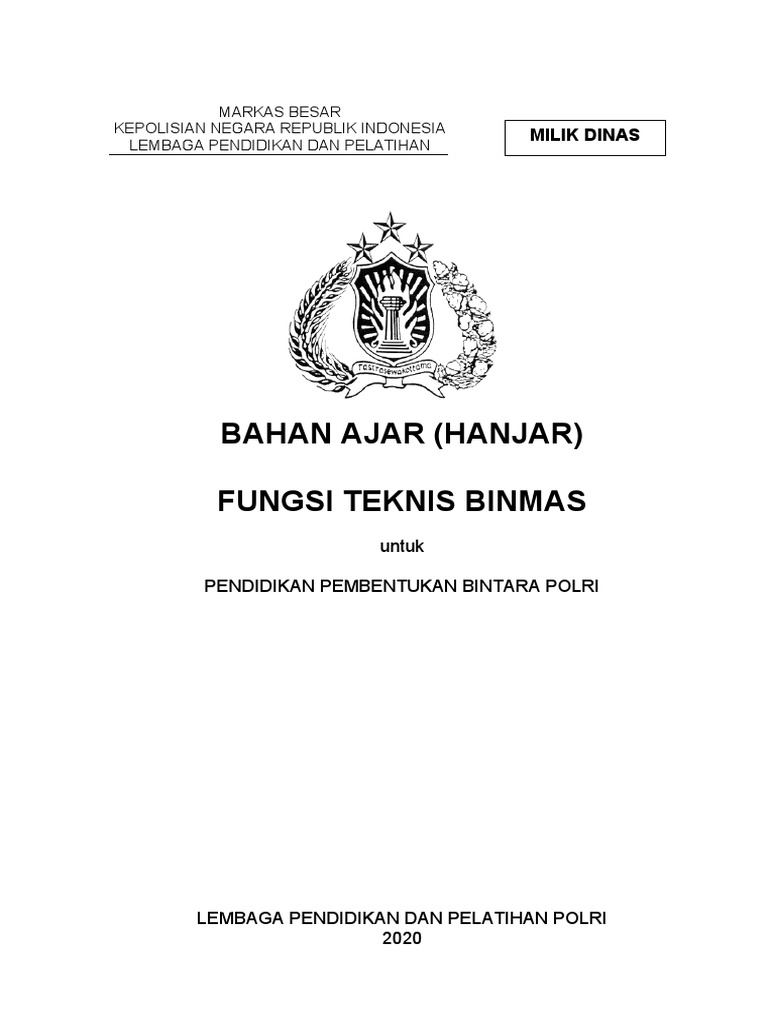 Fungsi Teknis Binmas | PDF