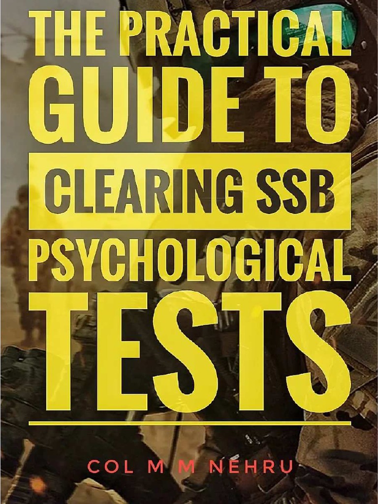 The Practical Guide To Clearing SSB Psychology Tests by Col Nehrupdf | PDF