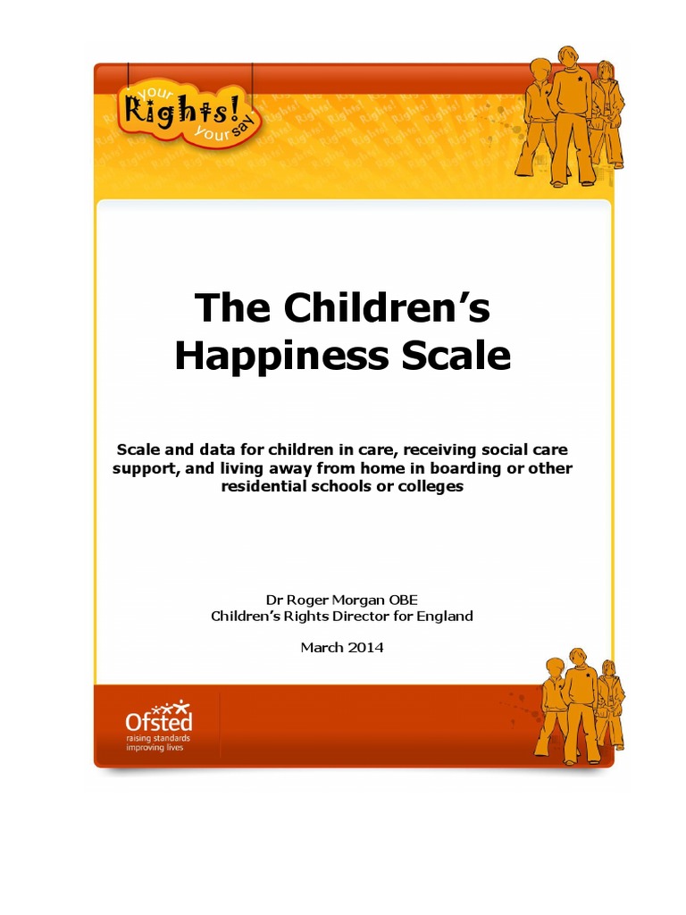 Children's Happiness Scale Insights | PDF | Happiness | Foster Care