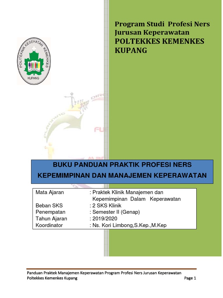 Panduan Praktek Manajemen Keperawatan Ners | PDF