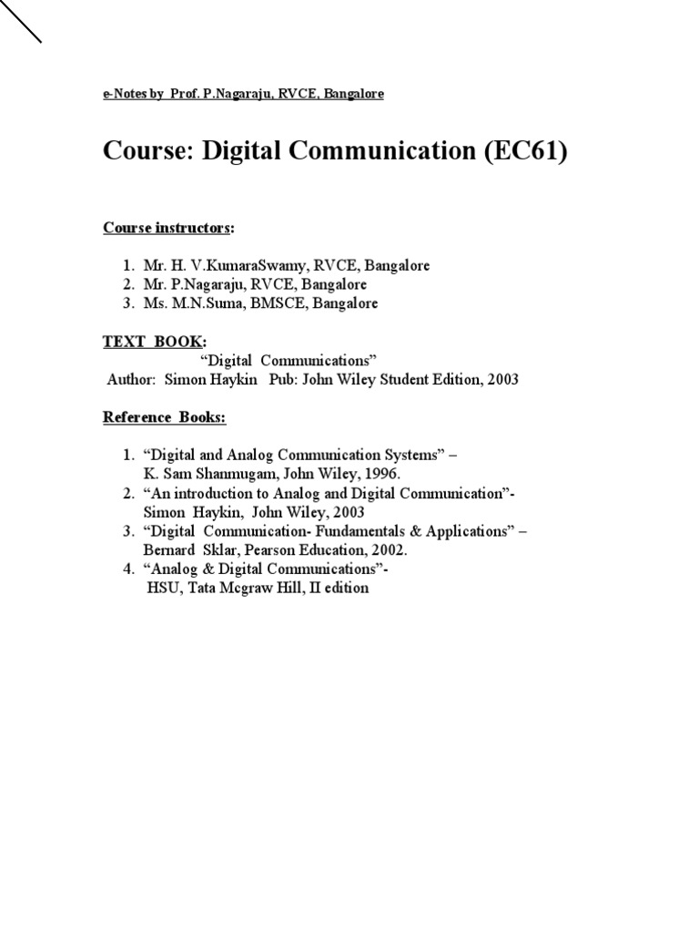 DC Digital Communication PART5 | PDF | Electronics | Modulation