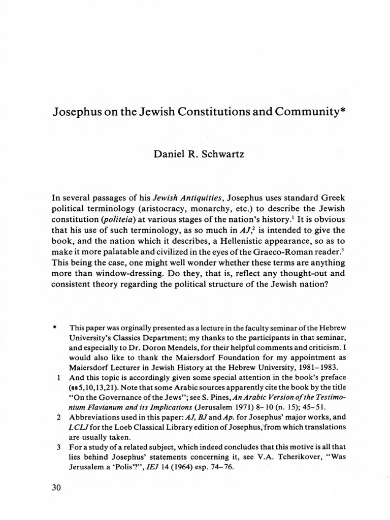 Josephus & Jewish Political Terms | PDF | Hasmonean Dynasty | Josephus