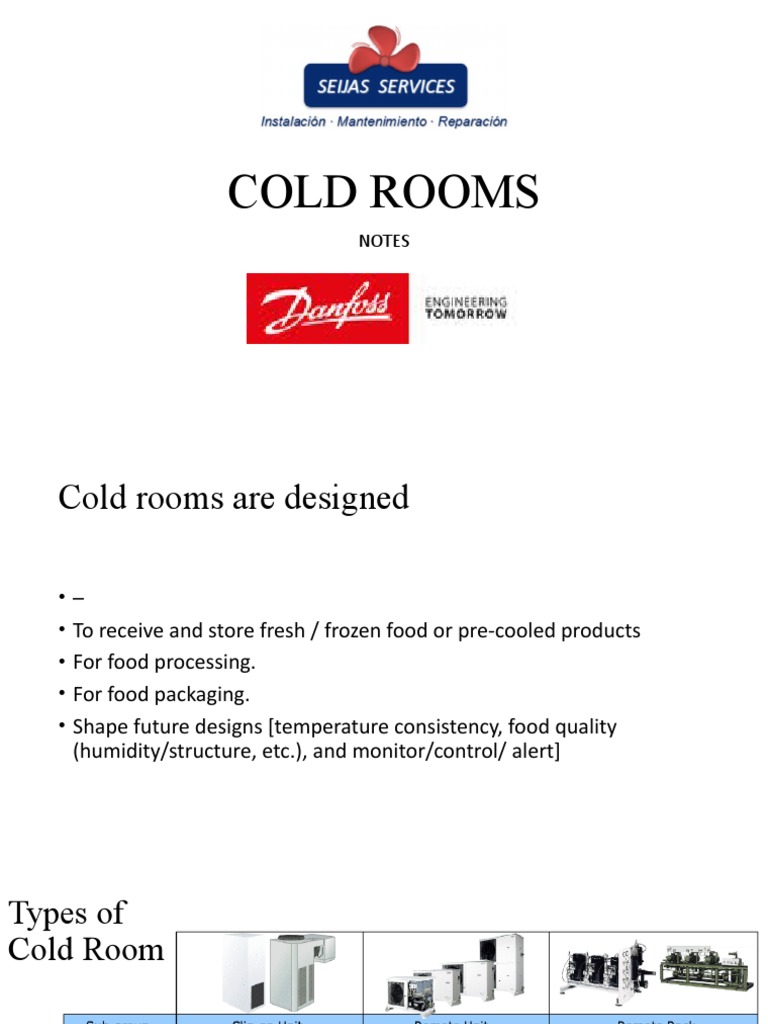 Cold Room Design and Refrigeration Systems | PDF | Refrigeration | Air ...