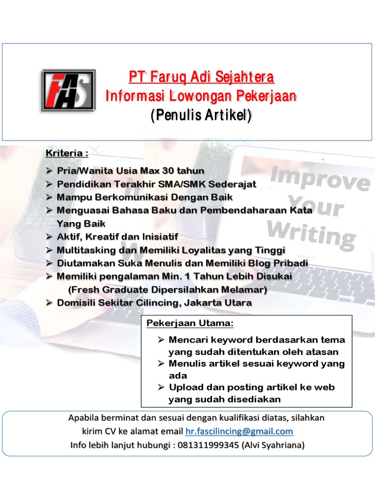 Loker Penulis | PDF