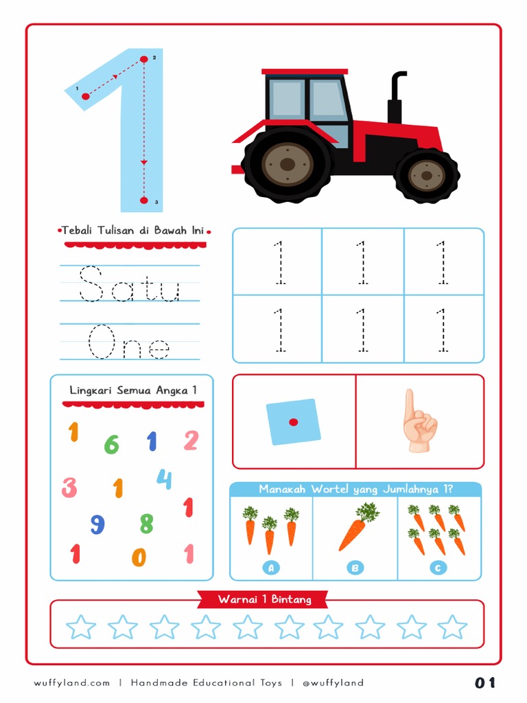 DF004 - Belajar Menulis Angka 1-10 | PDF