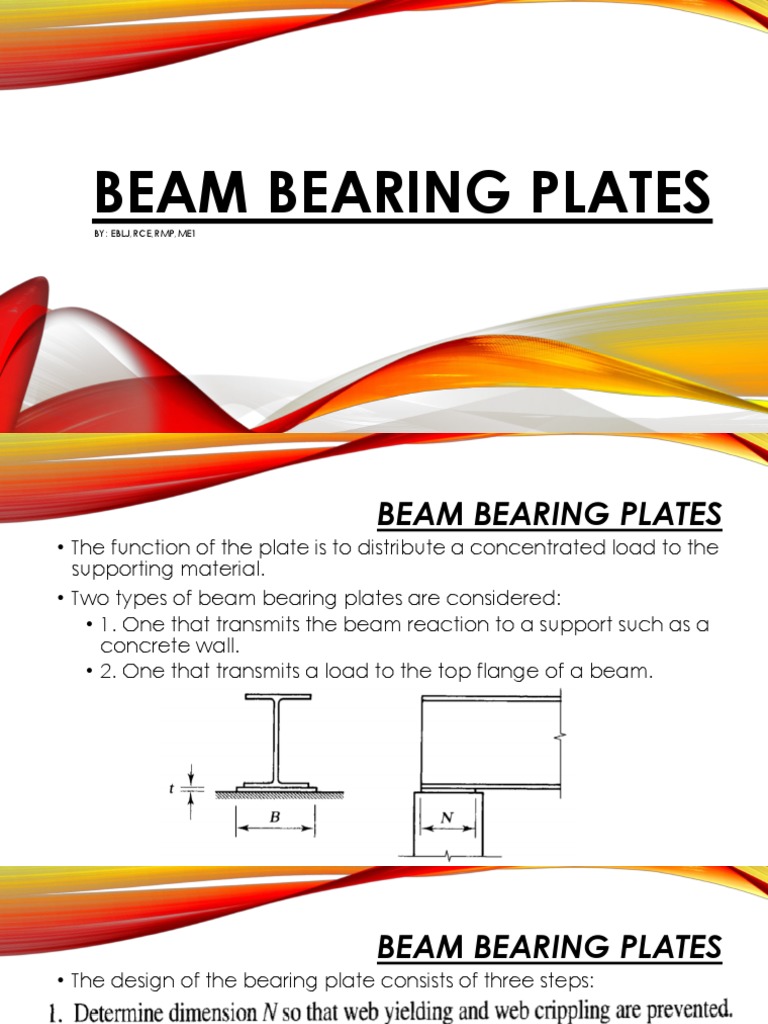 7-B. Beam Bearing Plates | PDF | Beam (Structure) | Strength Of Materials