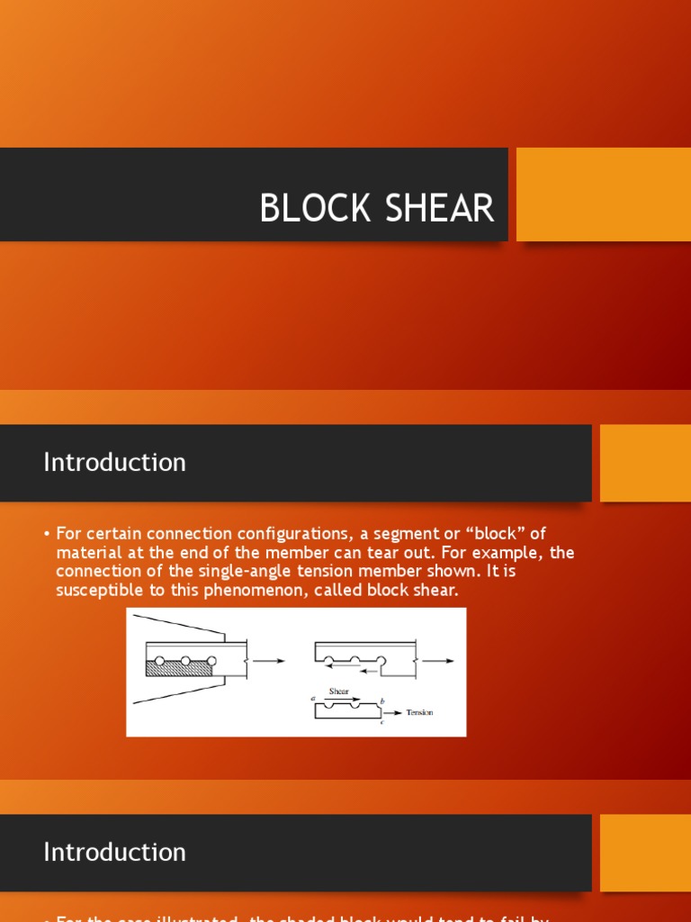 Block Shear | Download Free PDF | Fracture | Strength Of Materials