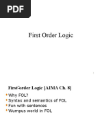 First Order Logic: Artificial Intelligence COSC-3112 Ms. Humaira Anwer | PDF | First Order Logic ...