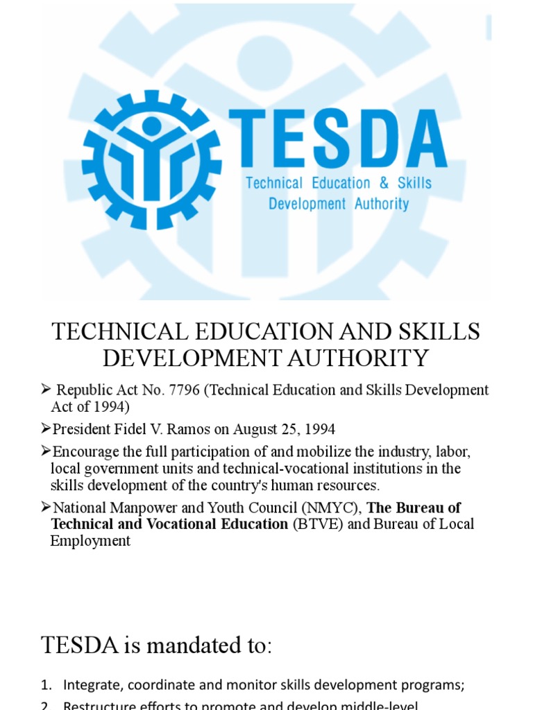 TESDA | PDF | Business