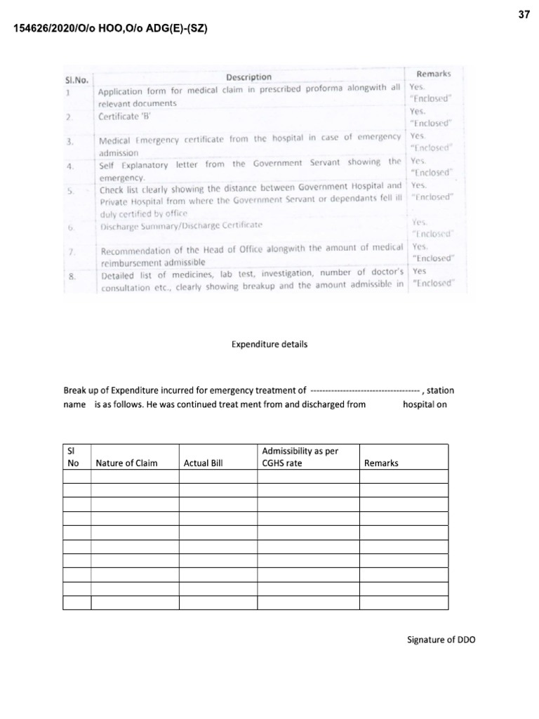 Performa Medical Bill | PDF
