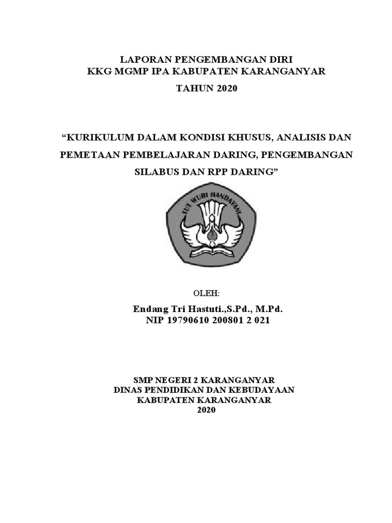 Laporan KKG | PDF | Bisnis | Ilmu Sosial