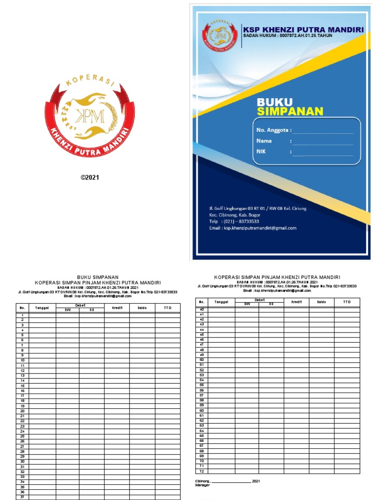 Buku Simpanan | PDF