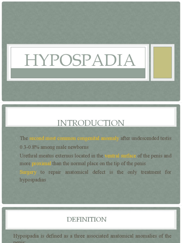 HIPOSPADIA Awal | PDF | Clinical Medicine | Surgery