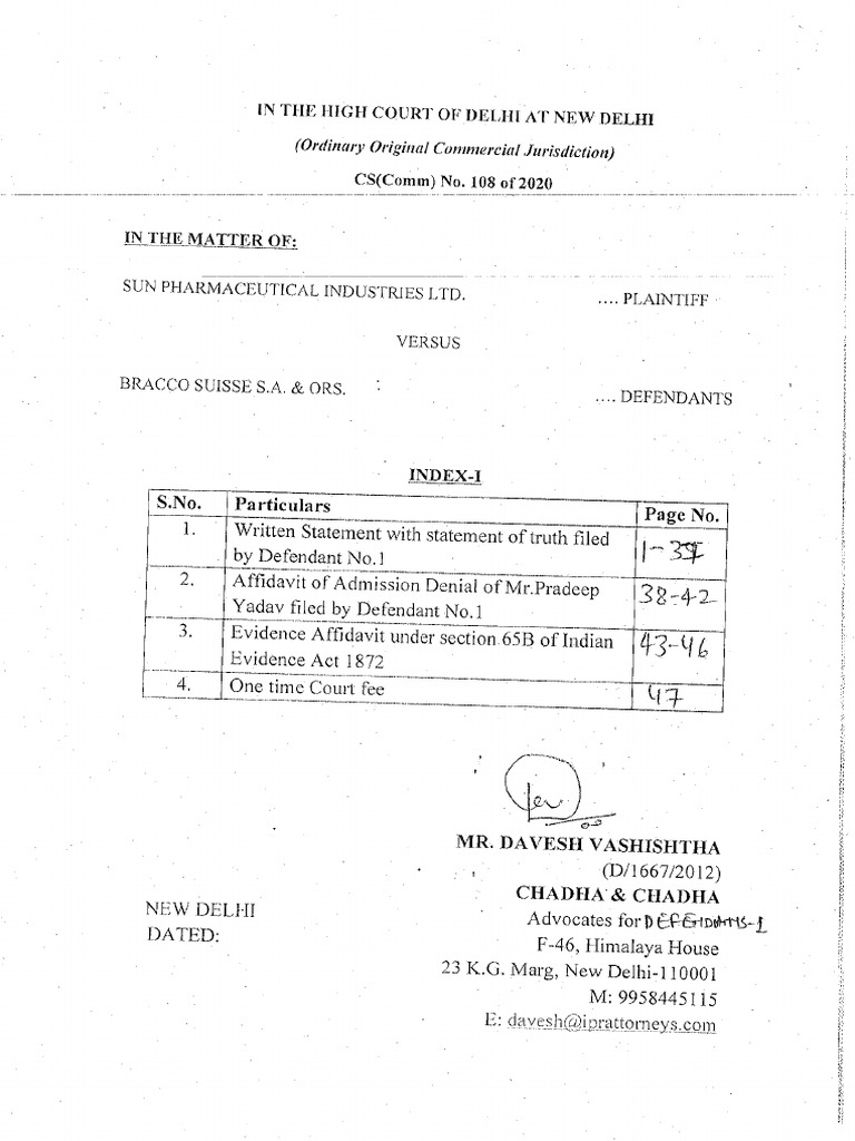 Sun Pharmaceutical-Written Statement | PDF