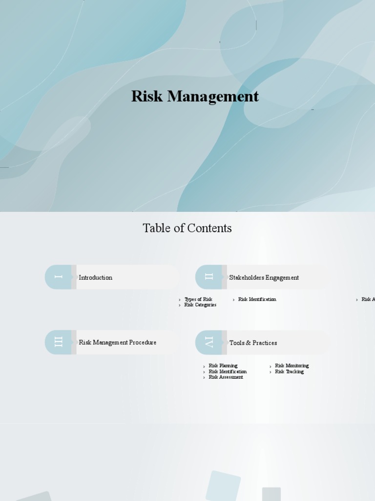 Risk Management Presentation | PDF | Risk | Risk Management