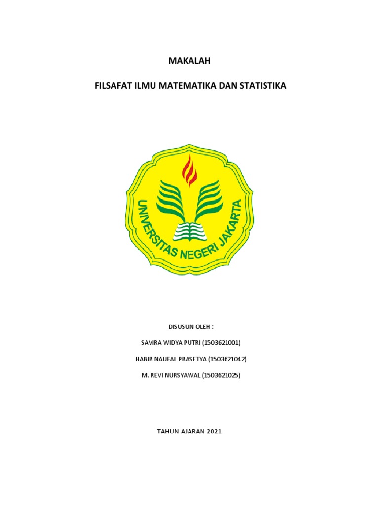 Makalah Filsafat Ilmu Matematika Dan Statistika - 7 | PDF | Sains & Matematika | Komputer