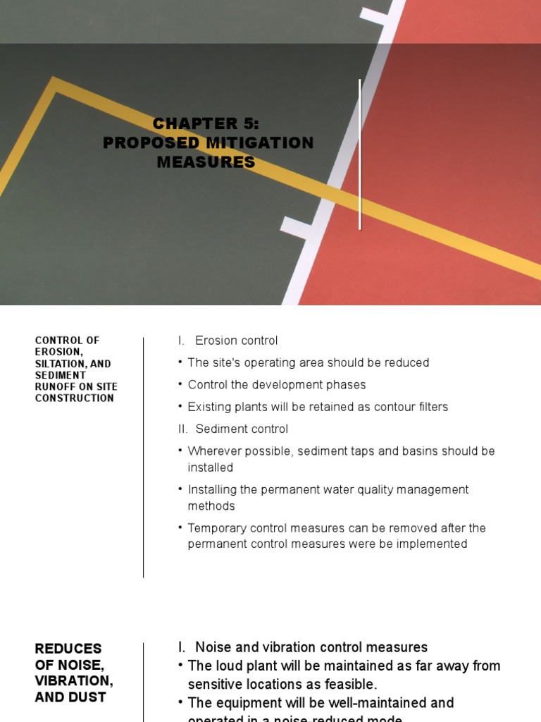 Mitigation Measures Presentation | PDF | Waste | Dust