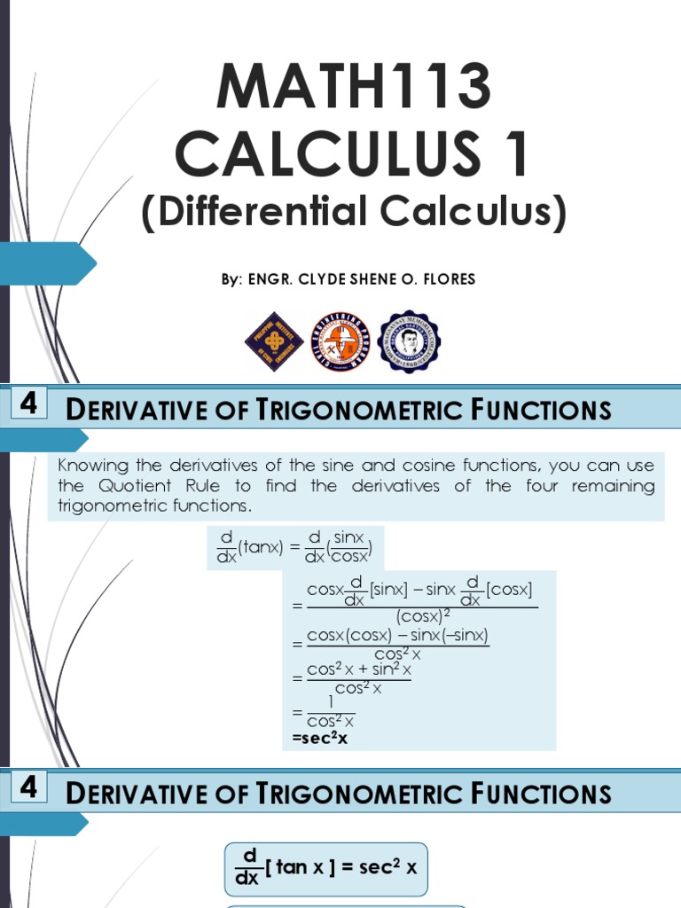 Chain Rule | PDF | Derivative | Sine