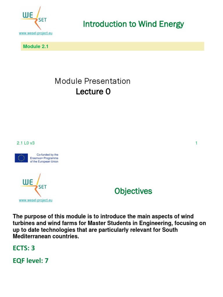 Introduction to Wind Energy Module | PDF | Atmosphere Of Earth | Momentum