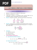 Alcohol Phenol Ether Mind Map | PDF | Ether | Aldehyde