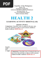 Health 2 - Grade 2 - Quarter 2 | PDF