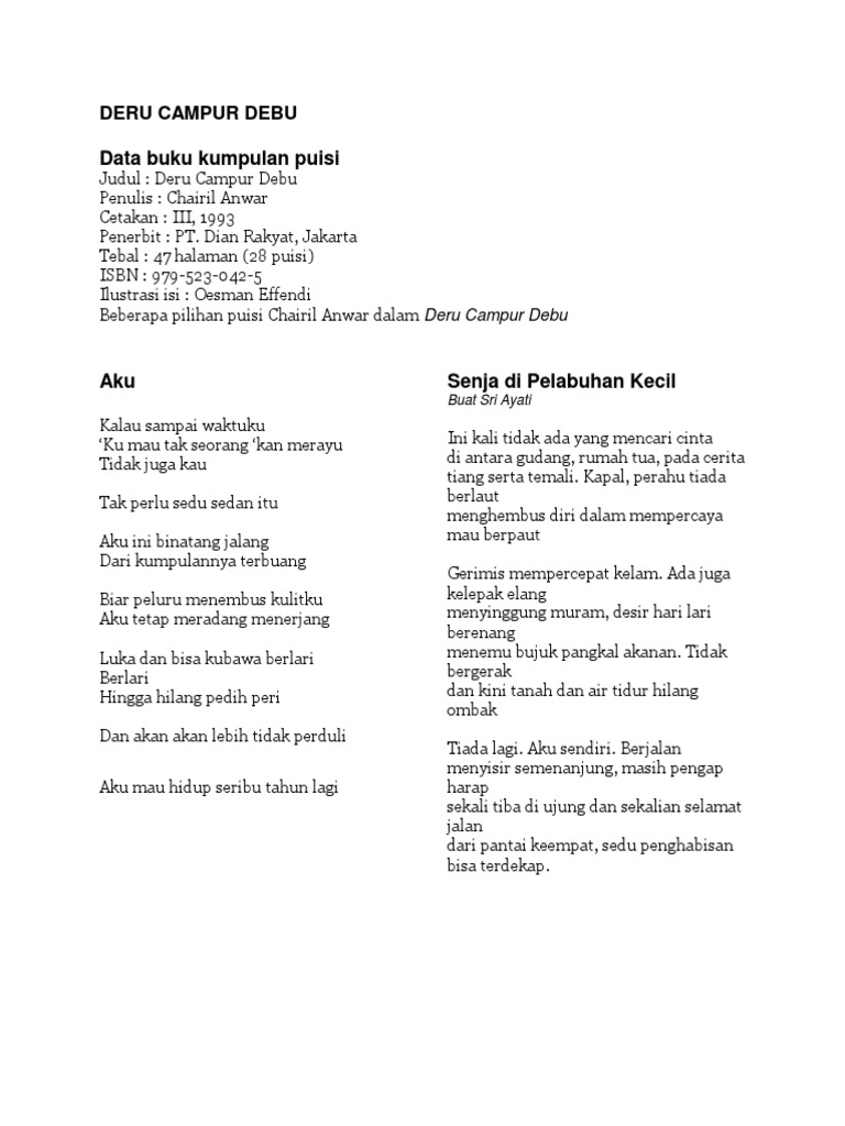 Deru Campur Debu | PDF