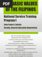 NSTP - CWTS Vision, Mission & Core Values | PDF | Social Science