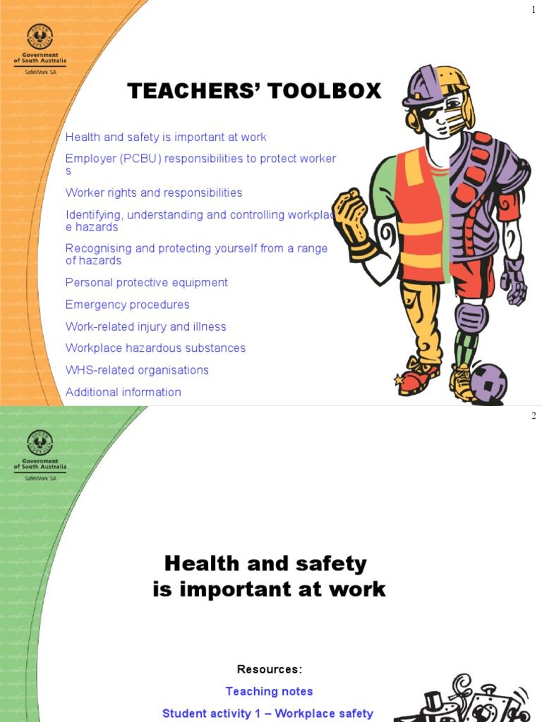 Whs Teachers Toolbox | PDF | Personal Protective Equipment ...