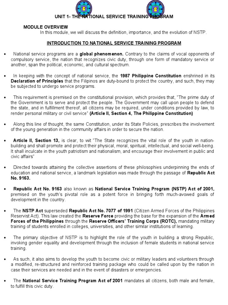 Evolution of the NSTP in the Philippines | PDF | Government | Justice