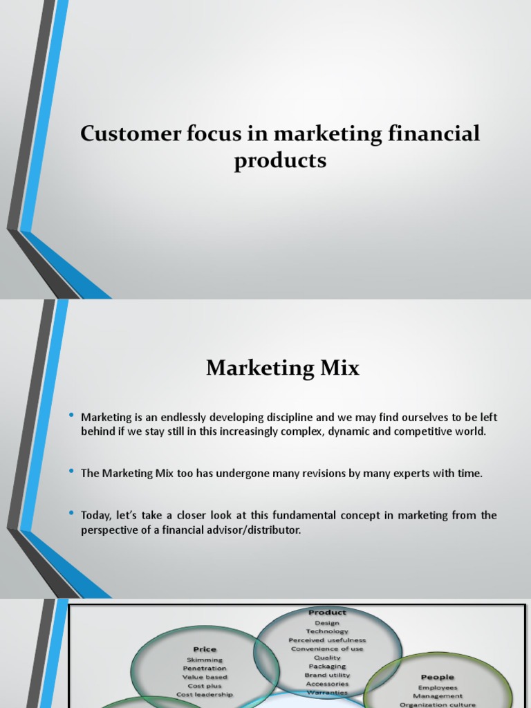 2-Customer Focus in Marketing Financial Products | PDF | Market ...