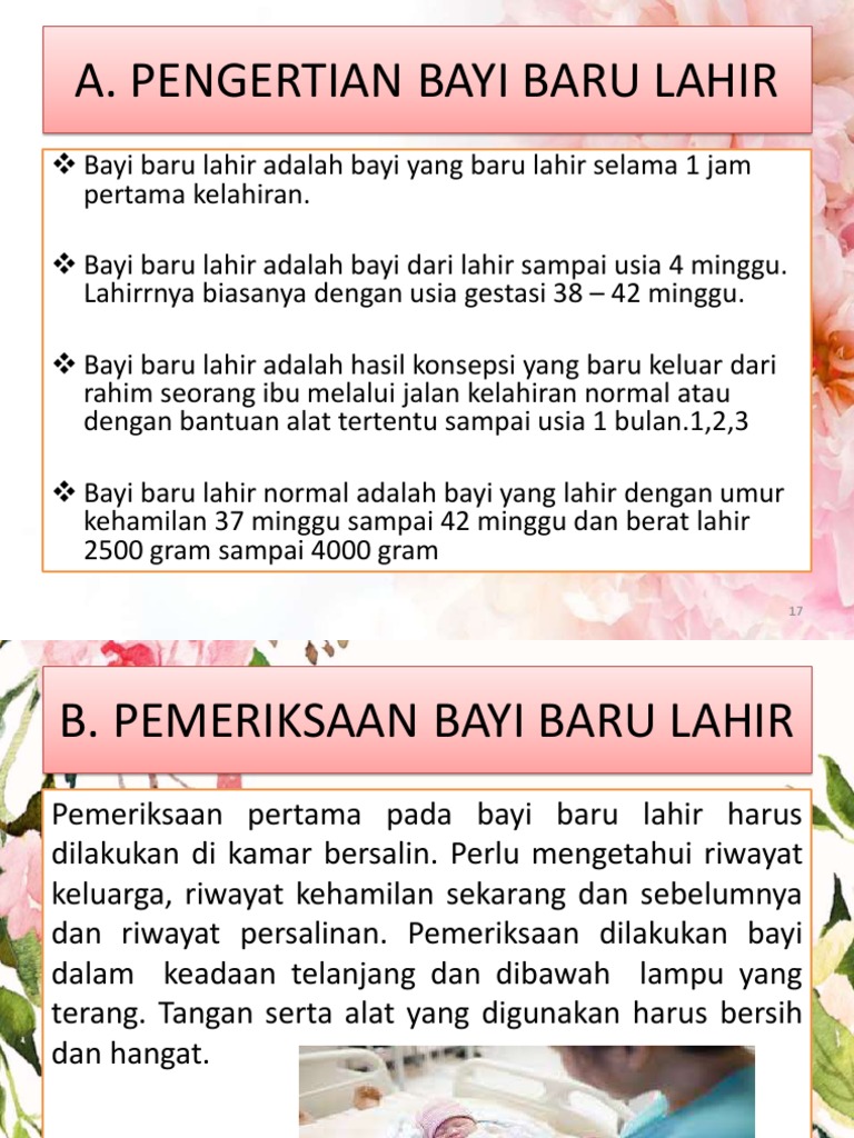 Panduan Pemeriksaan Bayi Baru Lahir | PDF