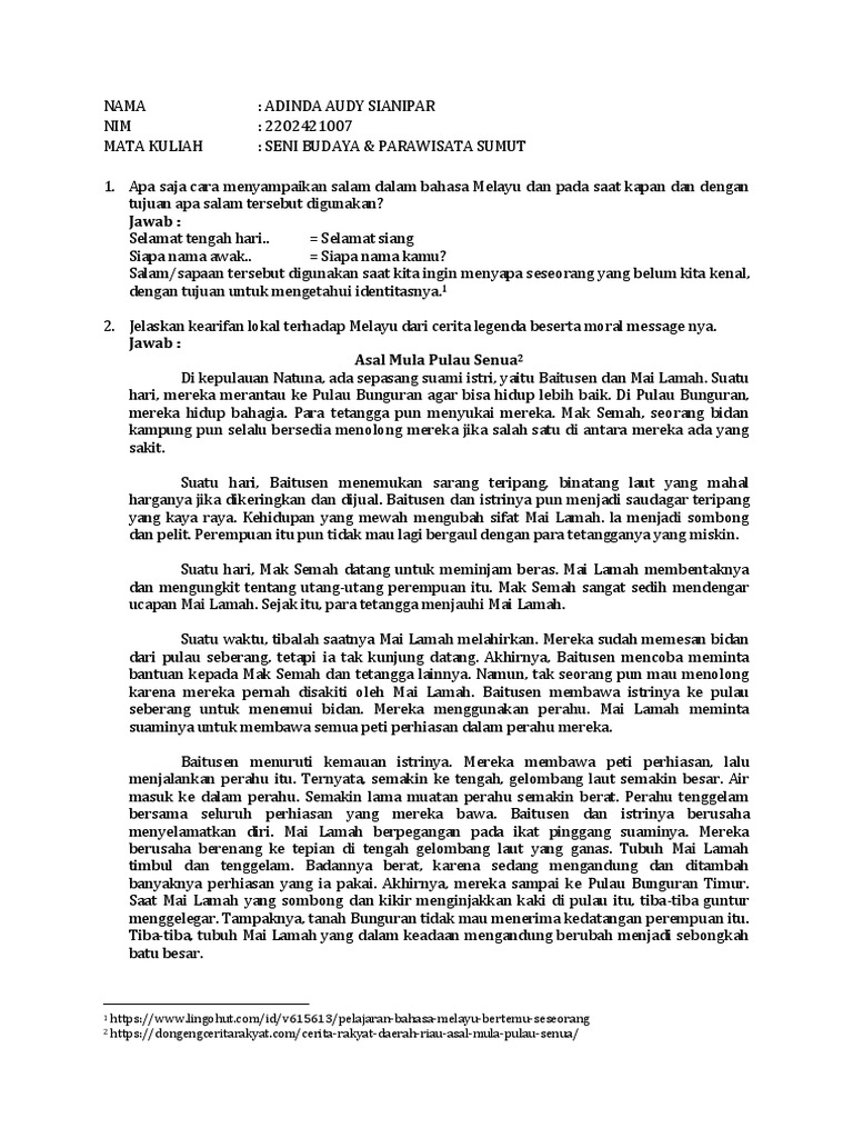 Adinda Audy - 2202421007 - TR 3 Melayu | PDF