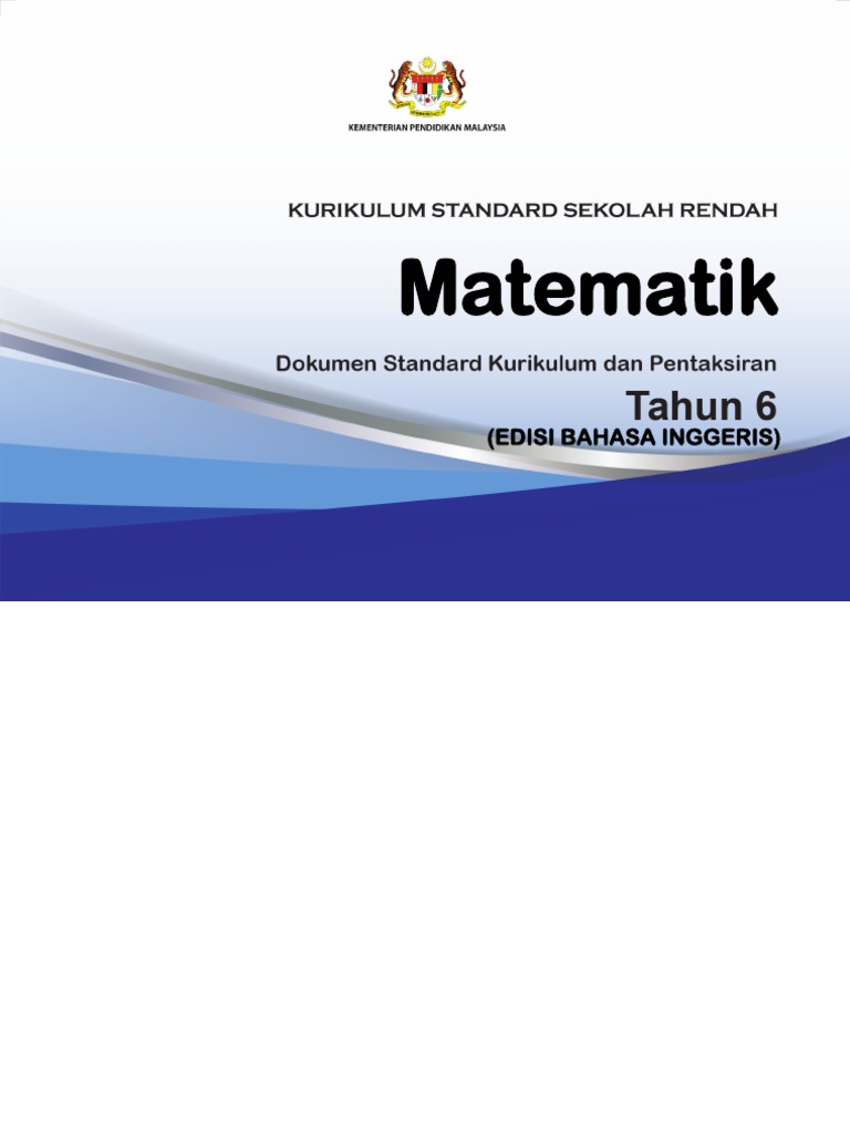 DLP - DSKP KSSR Revised 2017 Mathematics Year 6 | PDF