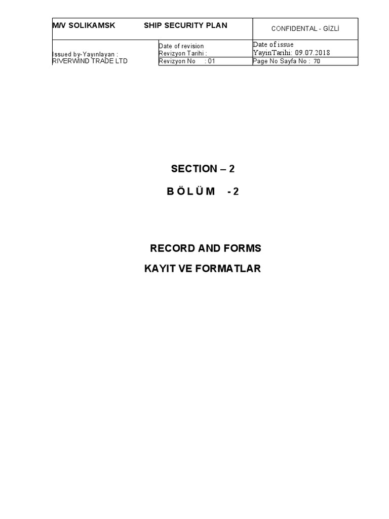 1 Solikamsk - Isps Forms 10.19 | PDF | Water Transport | National Security