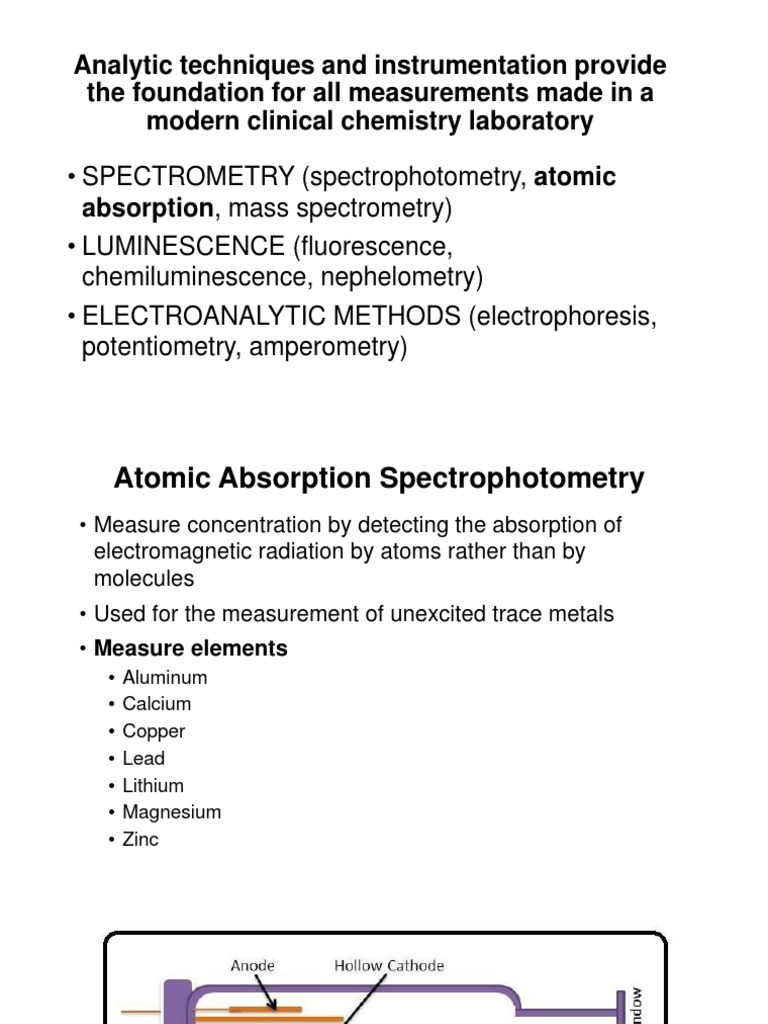 Analytic Techniques and Instrumentation Provide The Foundation For All ...