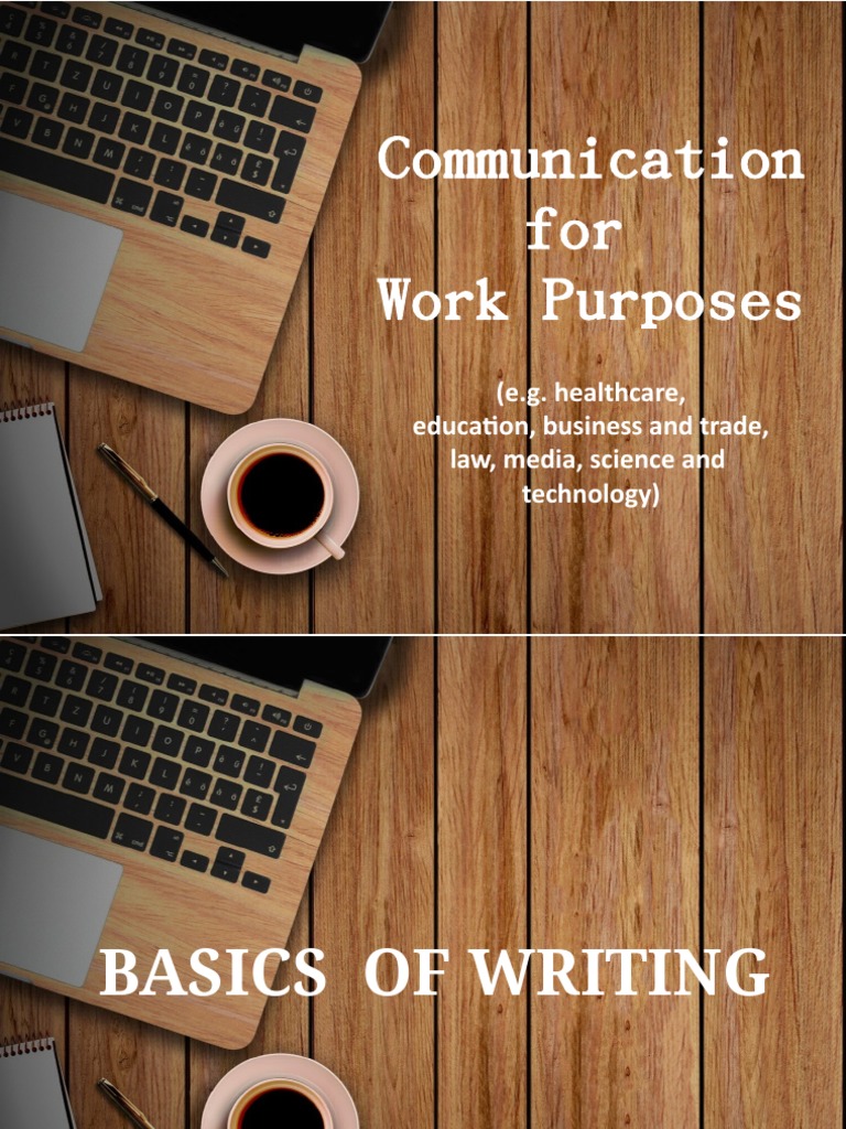 Chapter 7 - Communication For Work Purposes | PDF | Writing | Cognition