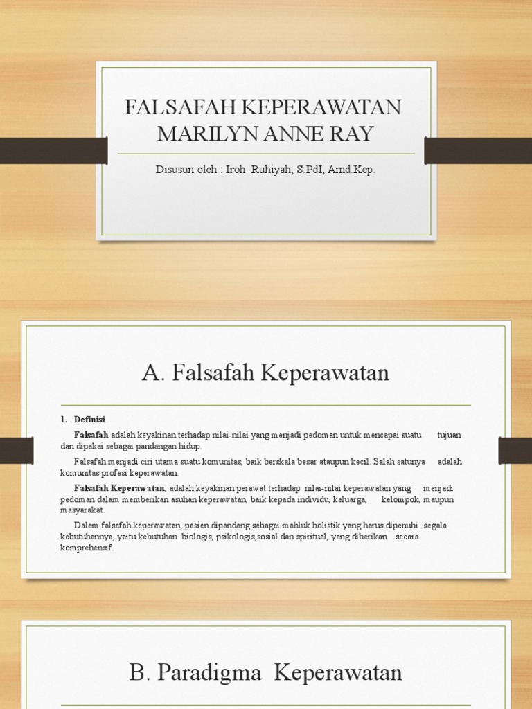 SEJARAH KEPERAWATAN Menurut MARILYN ANNE RAY | PDF