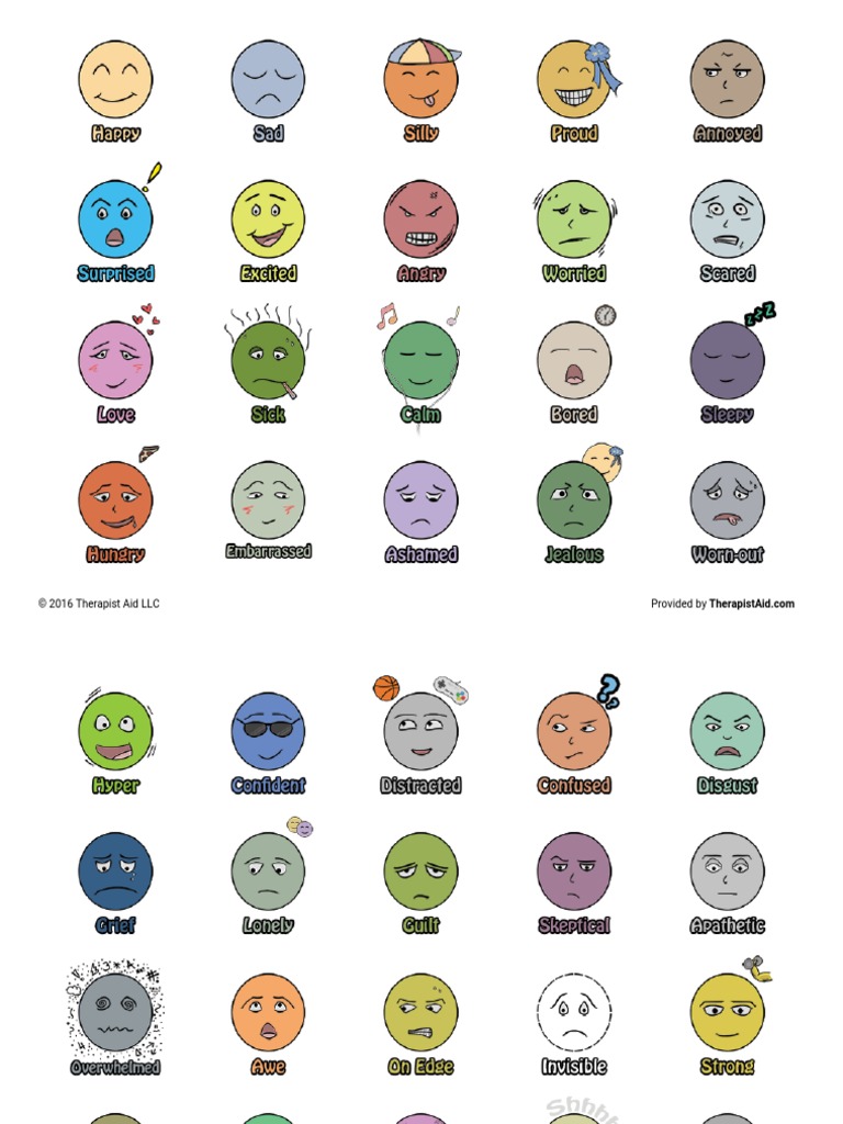 Printable Emotion Faces | PDF