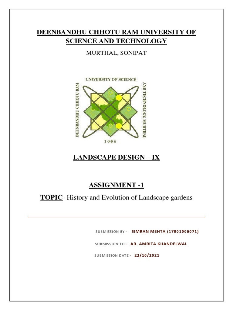 History and Evolution of Landscape Gardens | Download Free PDF ...