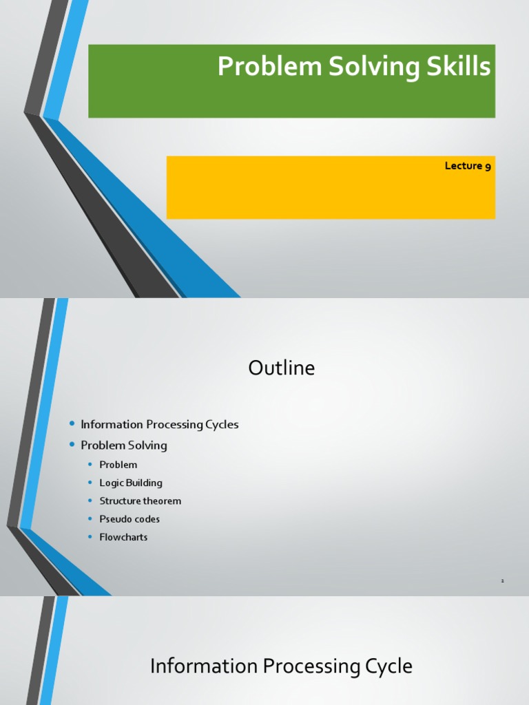 Problem Solving Skills | Download Free PDF | Control Flow | Algorithms