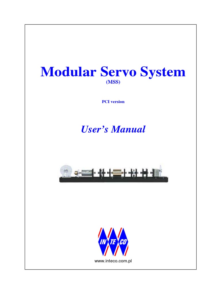 Modular Servo System: User's Manual | PDF | Servomechanism | Control Theory