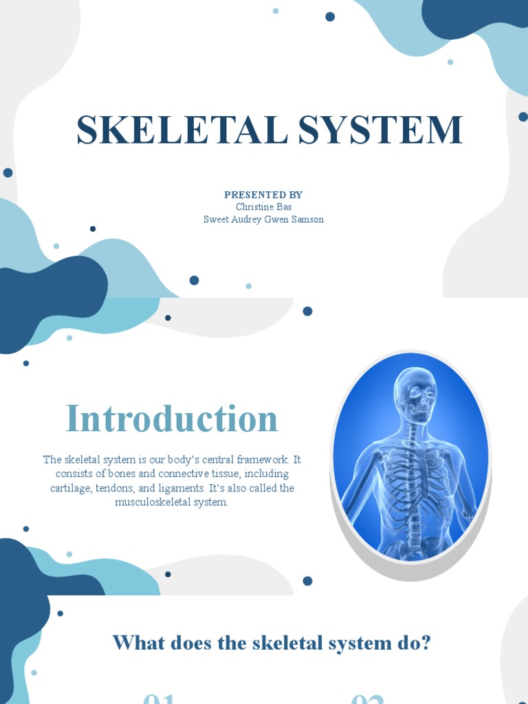 Skeletal System: Christine Bas Sweet Audrey Gwen Samson | PDF | Bone ...