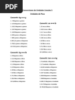 Litros A Libras (Agua) Conversión | PDF | Litro | Galón