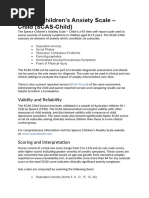 Wsas Scale | PDF | Mental And Behavioural Disorders | Human Nature