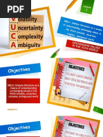 Understanding The VUCA World Introduction Lesson Plan | PDF | Value ...