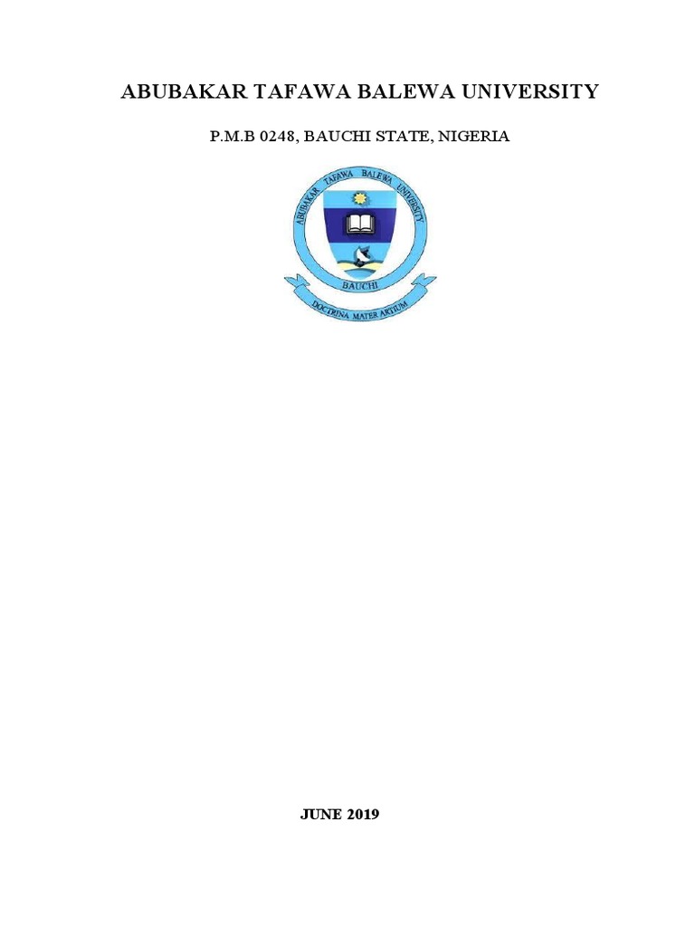 Abubakar Tafawa Balewa University | PDF | Oil Refinery | Ion