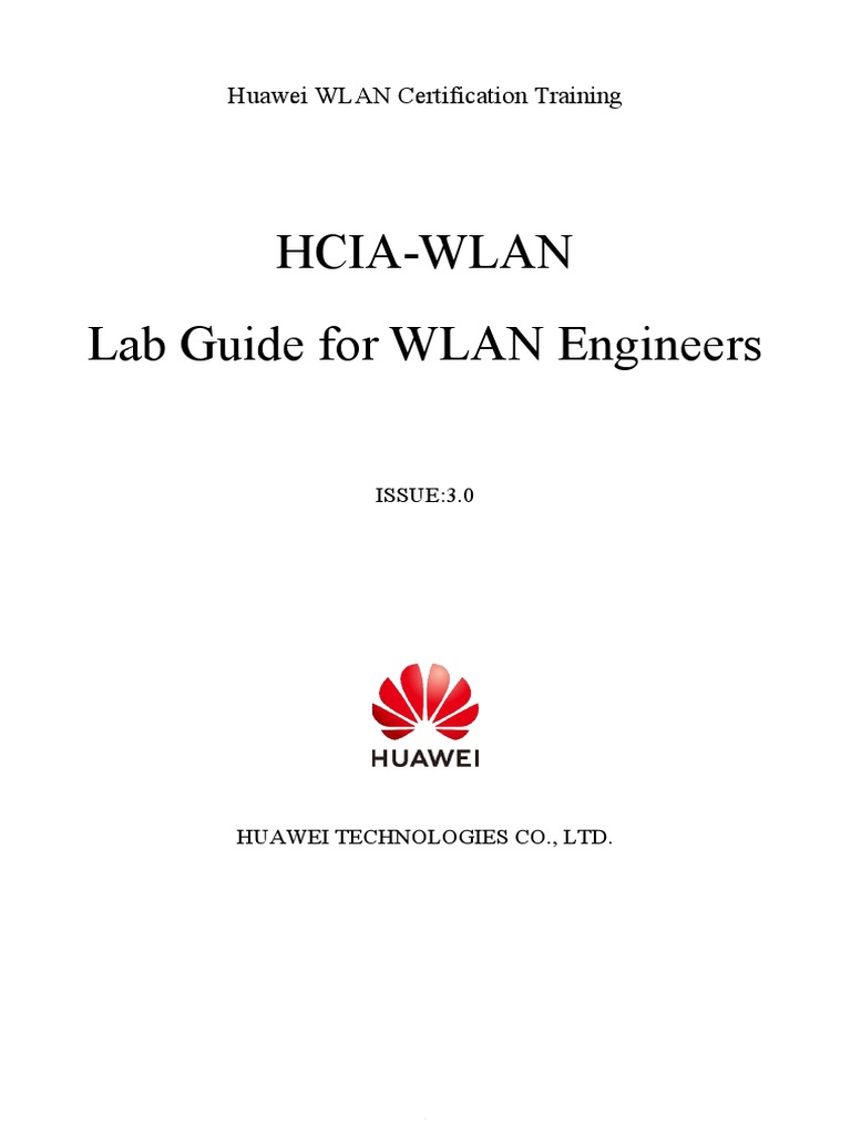 HCIA-WLAN - V3.0 Lab Guide | PDF | Wireless Lan | Booting