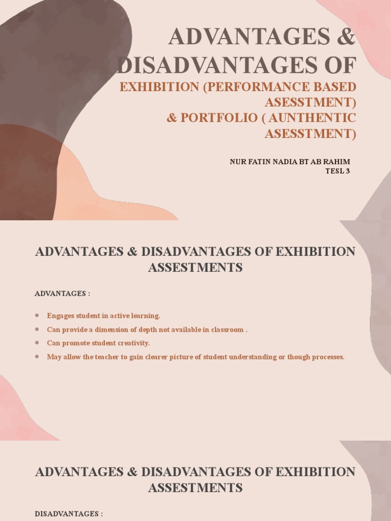 Adv & Disadv of Asesstment | PDF