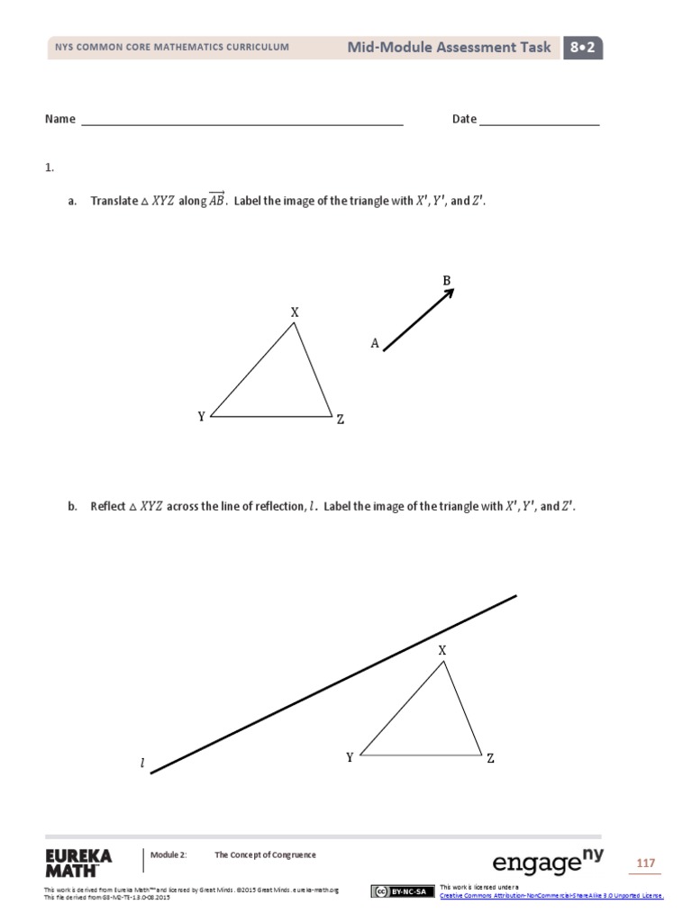 Math g8 m2 Mid Module Assessment | PDF | Common Core State Standards ...